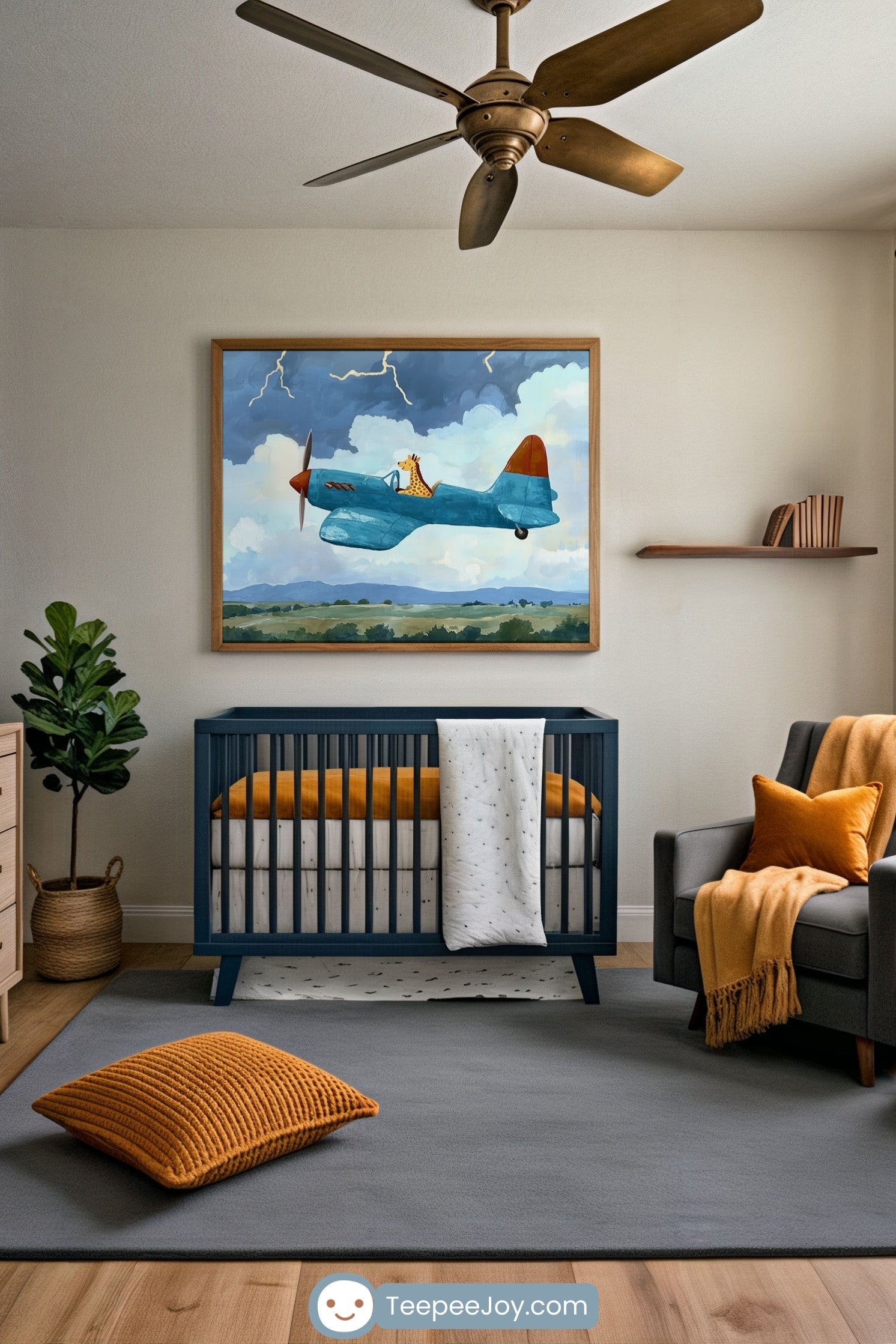 Airplane Wall Art for Nursery and Kids Rooms - Shop Now!