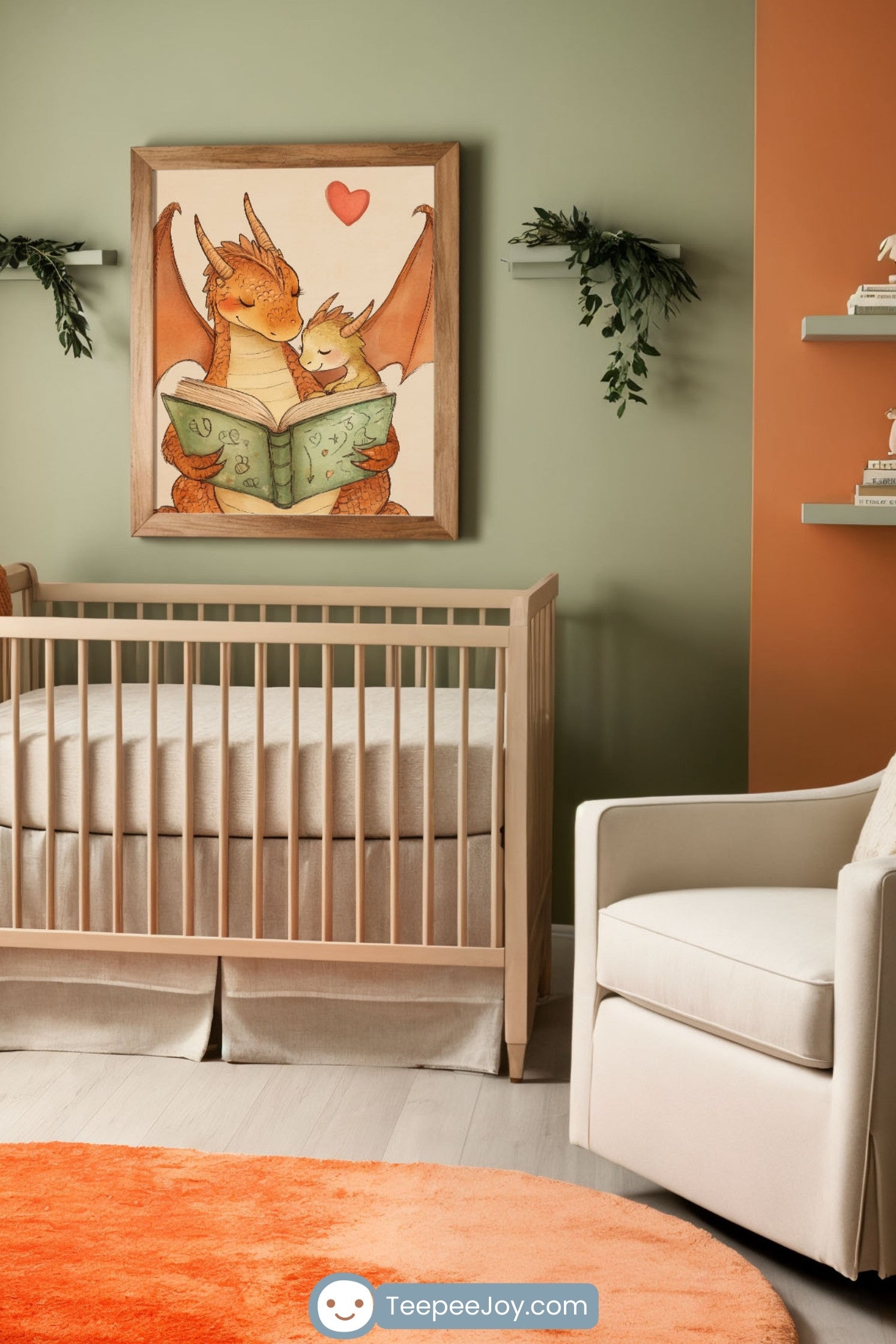 Dragon Wall Art for Nursery and Kids Rooms - Shop Now!