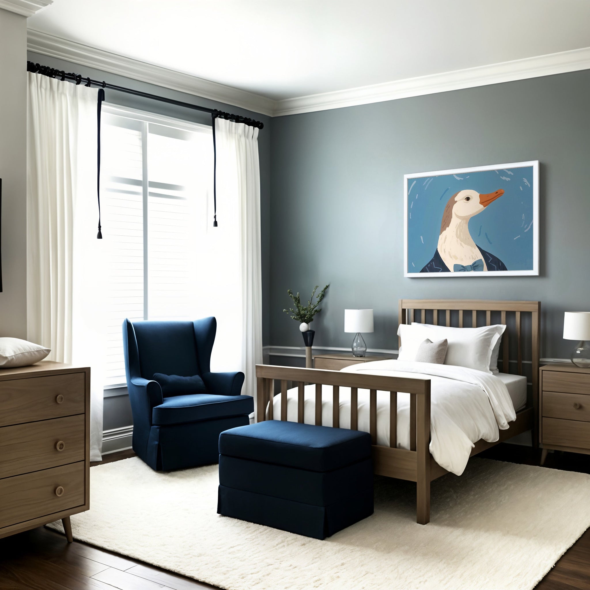 Goose Wall Art for Kids and Nursery Rooms - Shop Now!