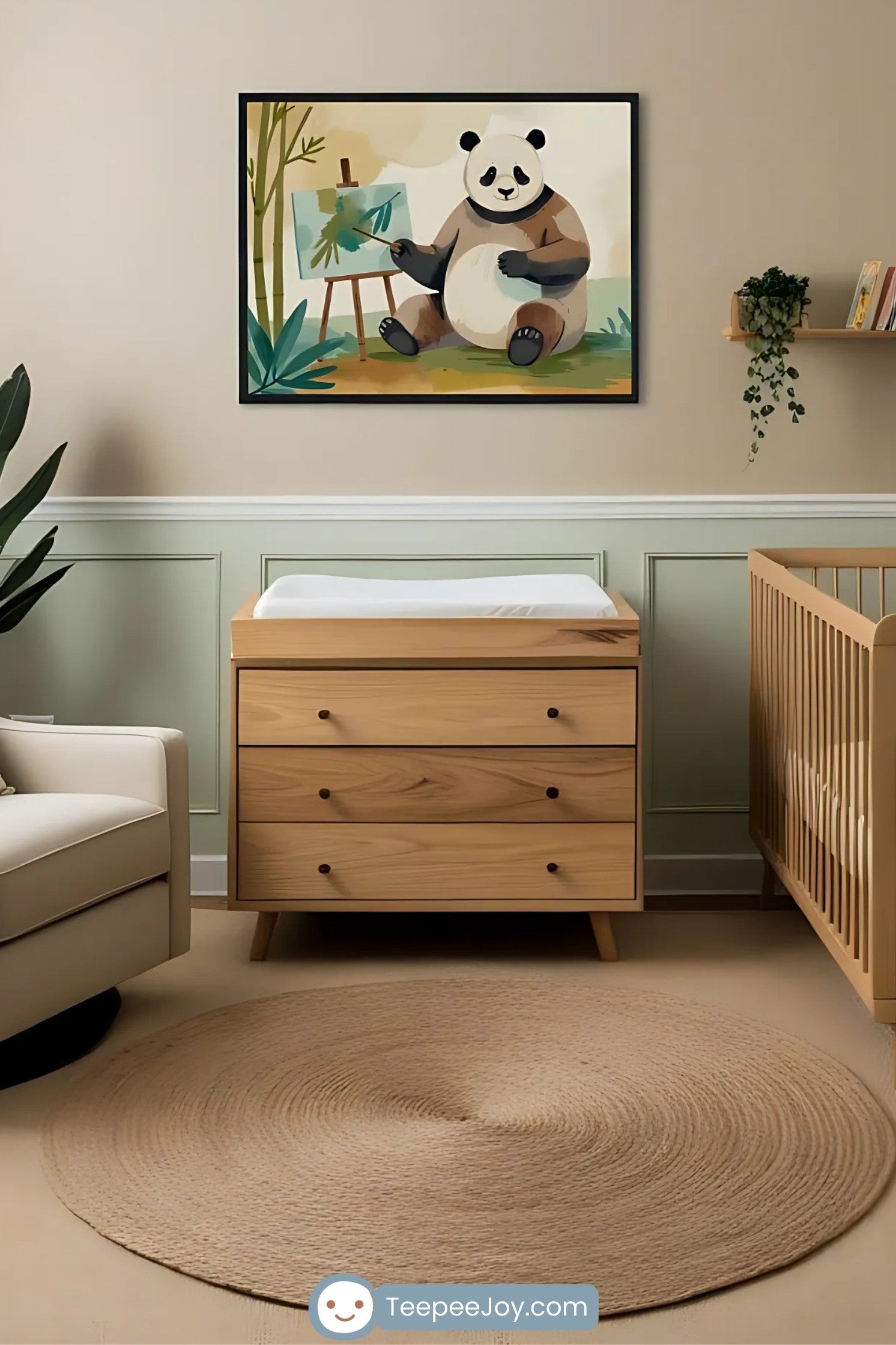 Panda Wall Art for Kids and Nursery Rooms - Shop Now!