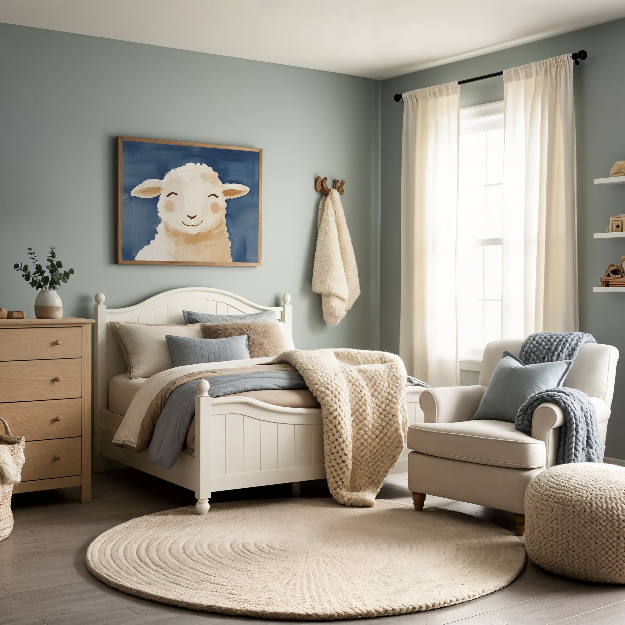 Sheep Wall Art for Nursery and Kids Rooms - Shop Now!